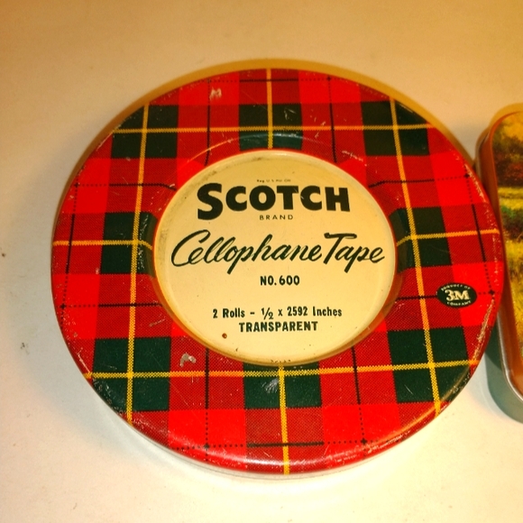 Scotch Tape brand | Accents | 2 Vintage Tines Scotch Brand And Duck ...